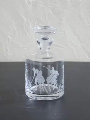 Ralph Lauren Garret Engraved Crystal Decanter - Neutrals