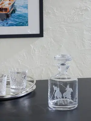 Ralph Lauren Garret Engraved Crystal Decanter