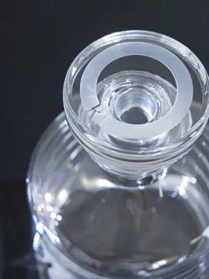 Ralph Lauren Garret Engraved Crystal Decanter