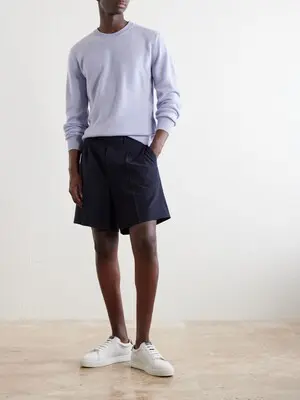 Brioni Cashmere And Wool-blend Sweater
