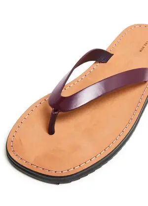 THE ROW City Leather Thong Sandals