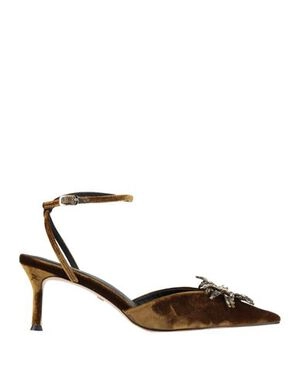 Lola Cruz Pumps Khaki Size Textile Fibers - Beige