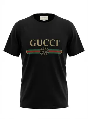 Gucci Oversize Washed T-shirt With Logo - Black