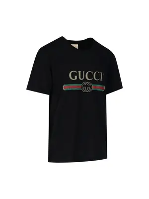 Gucci Oversize Washed T-shirt With Logo