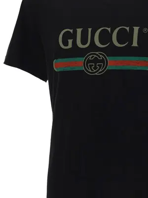 Gucci Oversize Washed T-shirt With Logo