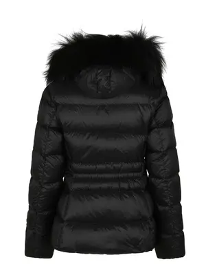 Moncler Boed Fur-trim Hooded Padded Jacket