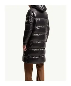 Moncler Hanoverian Hooded Square-quilted Long Down Jacket