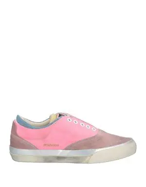 HIDNANDER Low-top Sneakers In Blush Leather And Suede