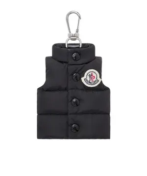 Moncler Down Vest Shape Key Ring - Black