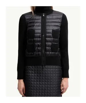 Moncler Padded Wool Zip-up Cardigan