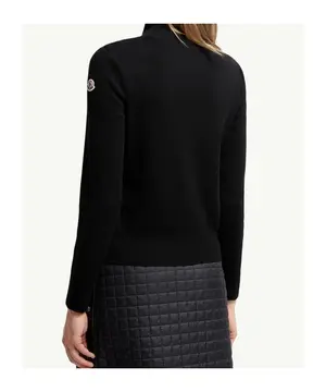 Moncler Padded Wool Zip-up Cardigan