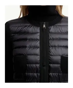 Moncler Padded Wool Zip-up Cardigan