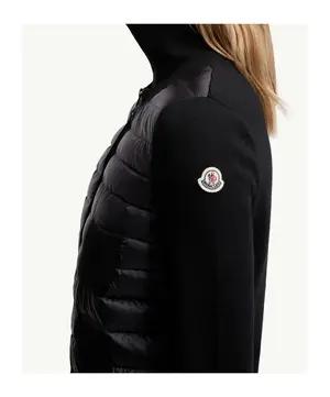 Moncler Padded Wool Zip-up Cardigan