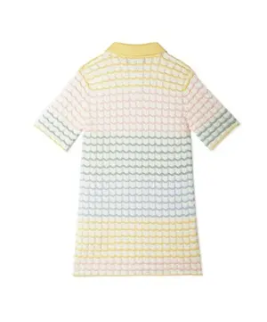 Fendi Multicolor Rainbow Cotton Knit Baby Dress