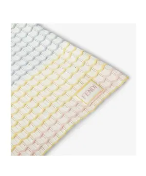 Fendi Multicolor Rainbow Cotton Knit Baby Dress