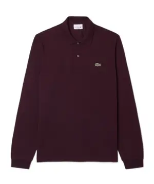 Lacoste Classic Fit Long Sleeved L.12.12 Polo Shirt - Brown