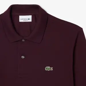 Lacoste Classic Fit Long Sleeved L.12.12 Polo Shirt - Brown