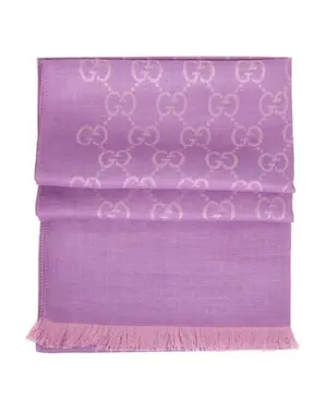 Gucci Double G Double-sided Fringed Scarf