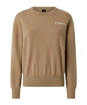 Pinko Martinica Logo Intarsia Jumper