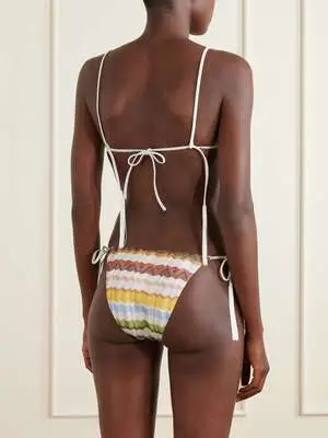 Missoni Striped Tasseled Bikini