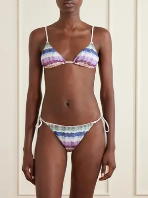 Missoni Chevron Knit Triangle Bikini