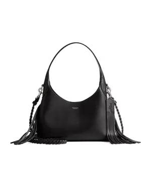 COACH Leather Shoulder Bag - Silver/black