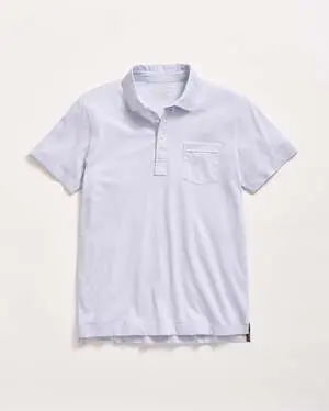 Billy Reid Pensacola Polo - Dew Blue