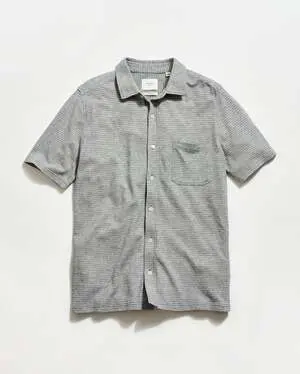 Billy Reid Short Sleeve Textured Treme Knit Shirt