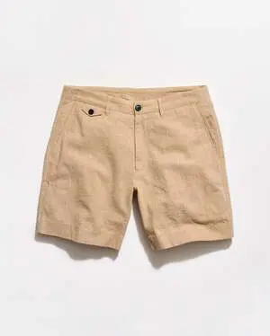 Billy Reid Slub Cotton Moore Short - Tan
