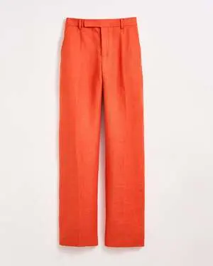Billy Reid Wide Leg Flat Front Trouser - Sunset