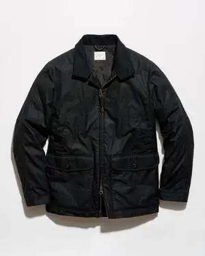 Billy Reid Waxed Hunting Jacket - Black