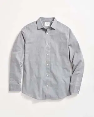 Billy Reid Oxford Hutcheson Dress Shirt - Grey