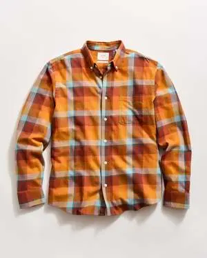 Billy Reid Bold Plaid Tuscumbia Shirt Button Down Multi Colored