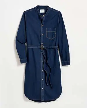 Billy Reid Shoals Shirttail Dress - Denim