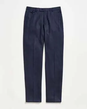 Billy Reid Flat Front Trouser - Navy