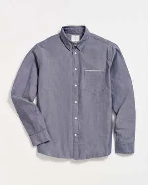 Billy Reid Msl 1-pocket Shirt - Blue