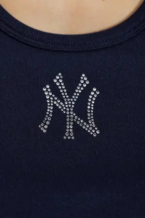 SPORTY  RICH Sporty & Rich Sleeveless Vest With Ny Logo Embellishment