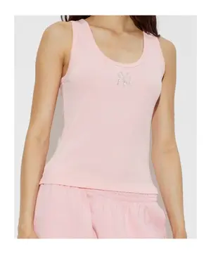 SPORTY  RICH Sporty & Rich Sleeveless Vest With 'ny' Logo Detail