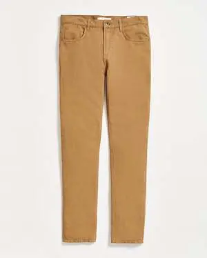 Billy Reid Cotton Linen 5 Pocket Pant - Tan