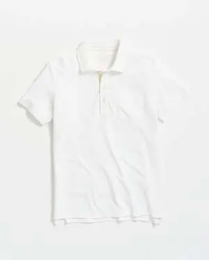 Billy Reid Pique Pensacola Polo - White