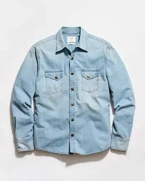 Billy Reid Shoals Shirt - Denim