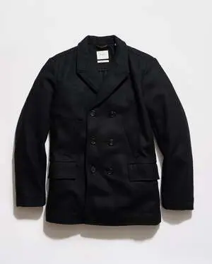 Billy Reid Bond Peacoat - Black