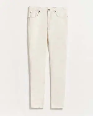 Billy Reid Cotton Linen 5 Pocket Pant - Cream