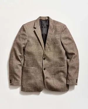 Billy Reid Wool Silk Walton Jacket - Brown Multi