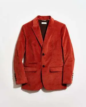 Billy Reid Velvet Twill Blazer - Brown