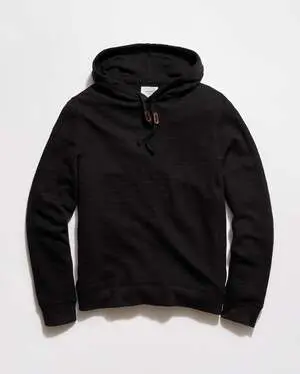 Billy Reid French Terry Hoodie Pullover - Black