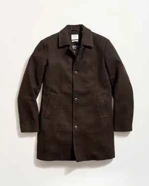 Billy Reid Plaid Cooper Overcoat