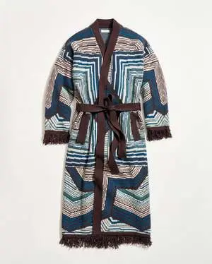 Billy Reid Folk Jacquard Cardigan Coat