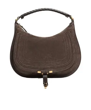 Chloé Marcie Logo Shoulder Bag - Brown
