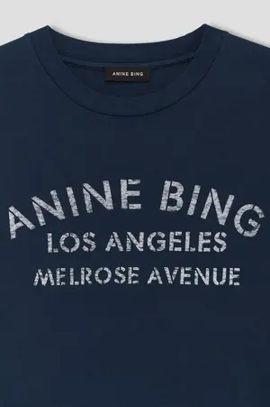 ANINE BING Cade T-shirt - Navy Blue